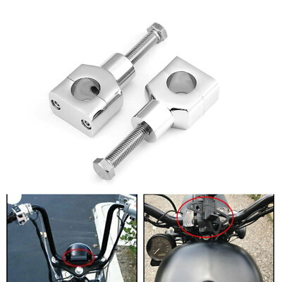 1" Chrome Handlebar Risers For Harley Softail Springer Heritage Classic ...