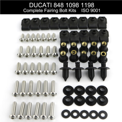 Fit For Ducati 848 08-13 1098 07-09 Complete Fairing Bolts Fasteners ...
