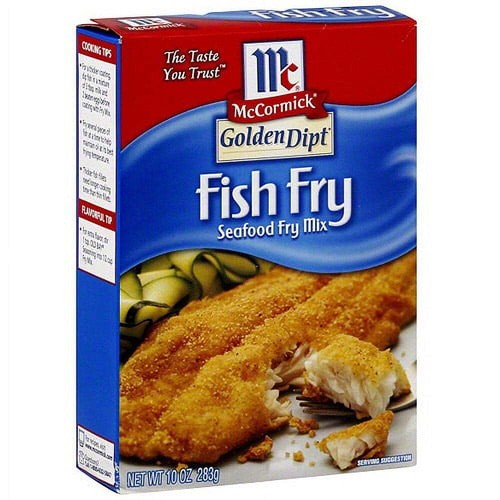 Golden Dipt Fish Fry Seafood Fry Mix 10 Oz (Pack of 8) No Msg Crispy ...