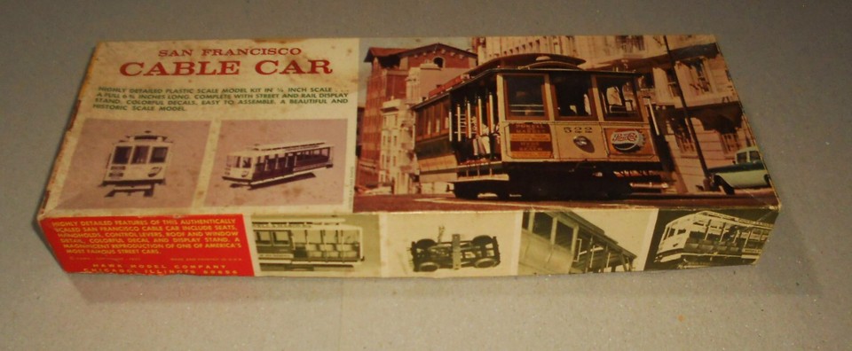 --HAWK--San Francisco Cable Car Model Kit--#517-130---Dated 1967-- | eBay