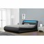 Kingway Furniture Brose LED Storage Platform Queen Bed in Black | eBay