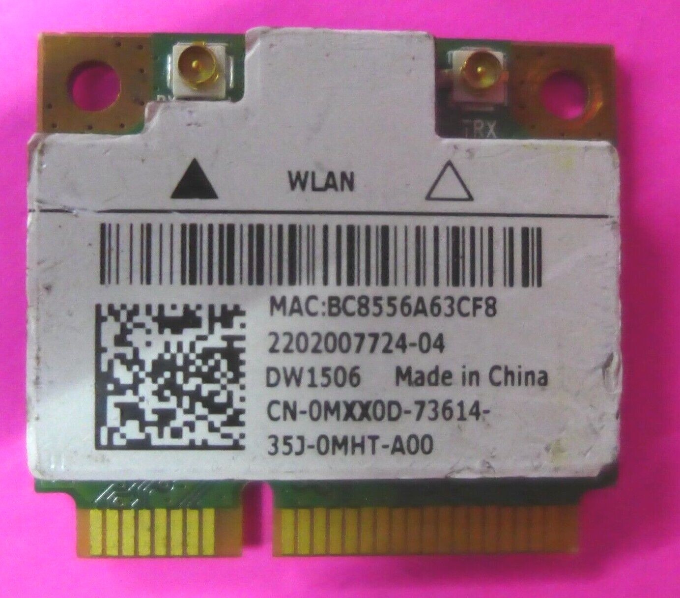 Genuine Dell Inspiron 3531 5521 DW1506 Wireless WIFI Card DA02734 (A00 ...
