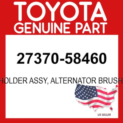 Toyota Genuine 27370-58460 Holder Assy Alternator Brush 2737058460 OEM ...