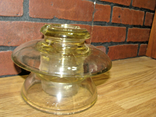 Yellow/Orange Iridescent Corning Pyrex Glass Insulator 271 | eBay