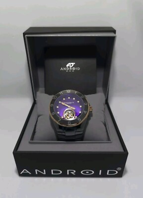 ANDROID/ ARAGON Ceramic Hercules Automatic Flying Tourbillon Limited Ed ...
