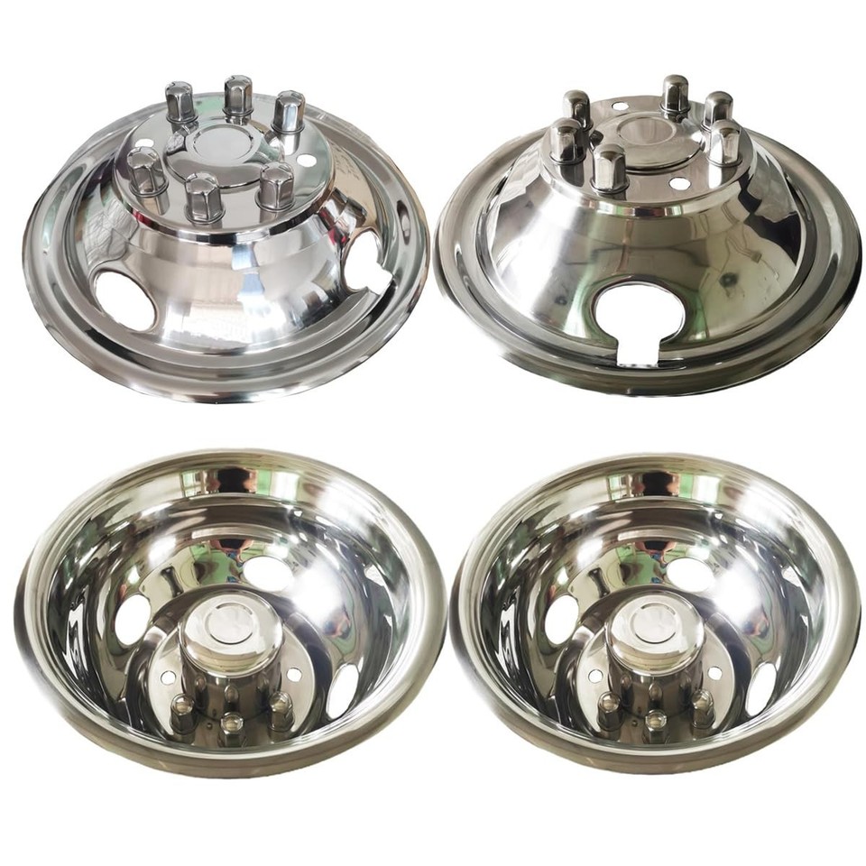 Wheel Simulators 16" Dually 8 Lug 4 Hand Hub Caps Wheel Covers for F350 ...