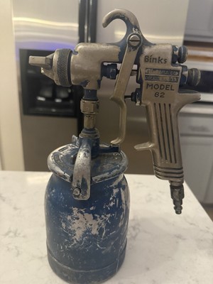 Binks Model 62 VTG Professional Paint Spray Gun w/ cup & Nozzle | eBay