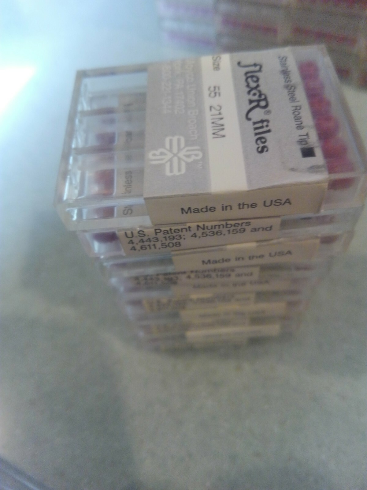 10 Packs Moyco Union Broach Endo Flex-R Files (6/Pkg) 21mm Pack #55 ref ...