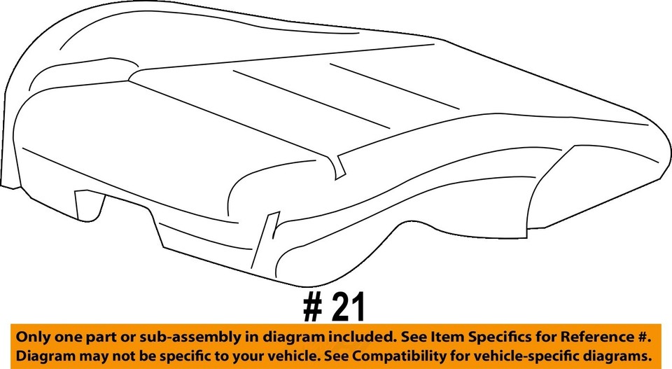 Cadillac GM OEM 14-16 ELR Driver Seat-Cushion Cover 23103680 | eBay