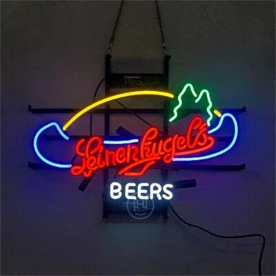 Leinenkugel's Wisconsin Beer Canoe Trees Bar Neon Light Sign 20"x11 ...