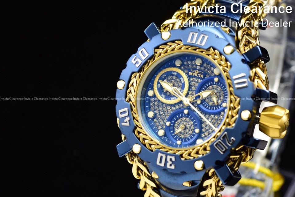 RARE Invicta Gladiator Diamond Blue Label Quartz Womens Watch 138 REAL ...