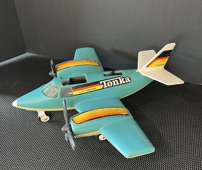 Vintage 1979 Tonka Hand Commander Plane Turbo Prop Blue Airplane ...