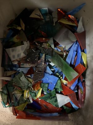 Stained Glass Scrap For Mosaics 10lbs. | eBay