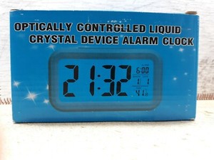 LCD Display Optically Controlled Liquid Crystal Alarm Clock Time ...