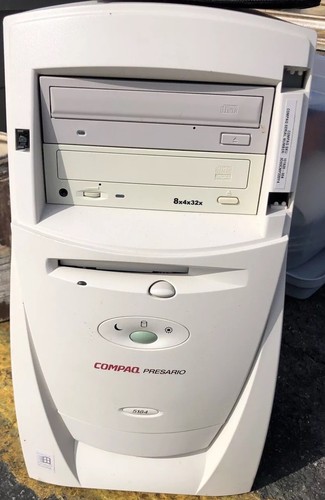 Vintage Compaq Presario 5184 Desktop Industrial/Gaming Computer Clean ...