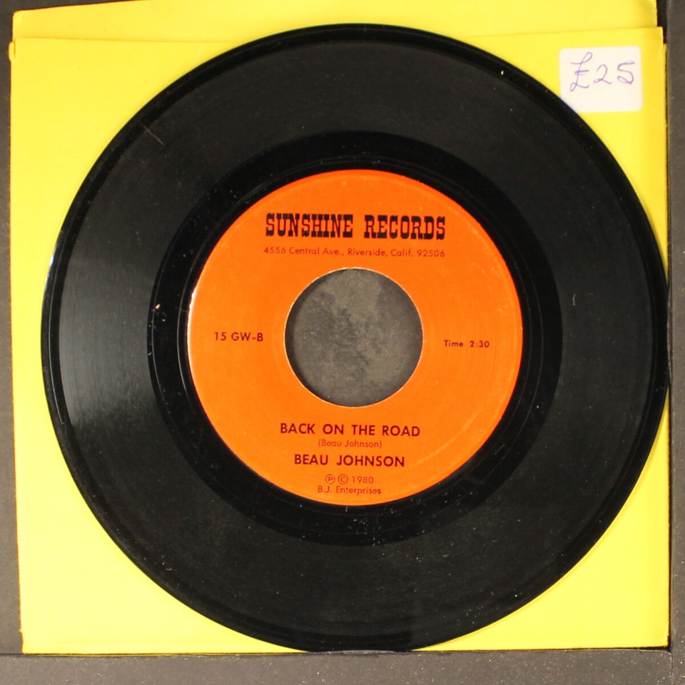 BEAU JOHNSON: baby tonight's the night / back on the road SUNSHINE 7 ...