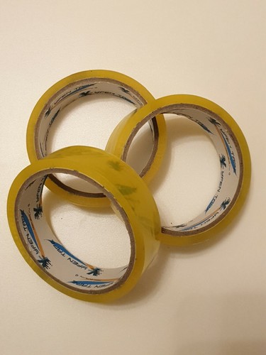 3× CLEAR SMALL PACKING TAPE 24mm x 40m SELOTAPE CELOTAPE PARCEL ...