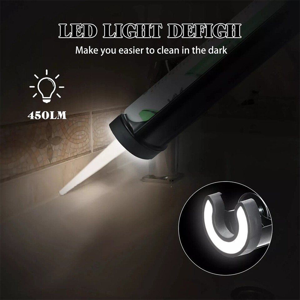 Electric Caulking Glass Mastic Sealant Glue Gun Cordless For DeWalt 18V ...