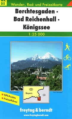 Berchtesgaden - Bad Reichenhall - Königssee Hiking Map (IN GERMAN ...