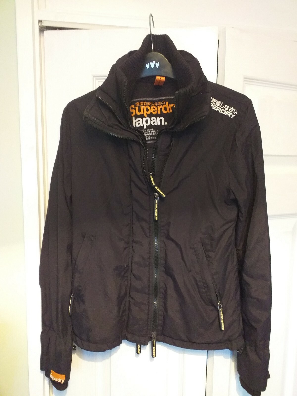 Used GC Ladies Black Superdry Windcheater Jacket Size… - Gem