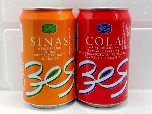 Empty Soda Cans 3ES COLA & SINAS 330 ml. Netherlands 1993 Top Open! - 2 ...