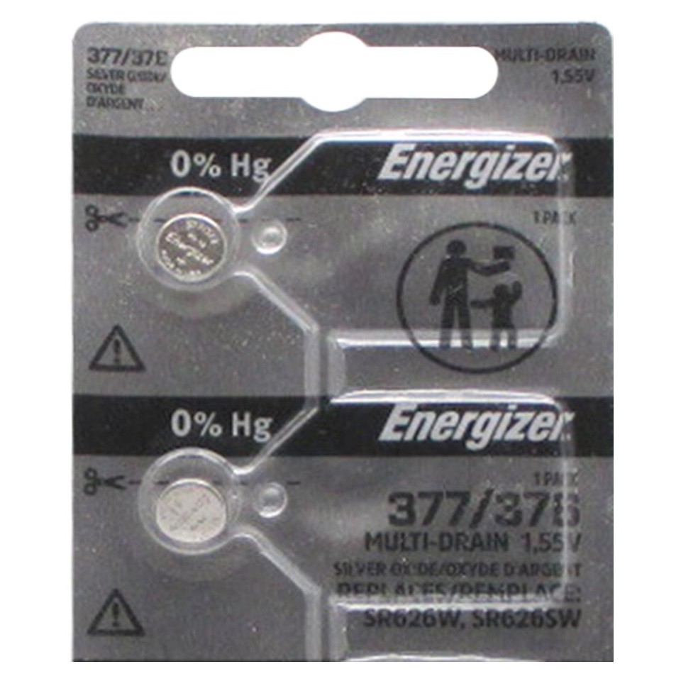 ENERGIZER 377 376 WATCH BATTERY SR626SW SR626W Silver Oxide Battery 10 ...