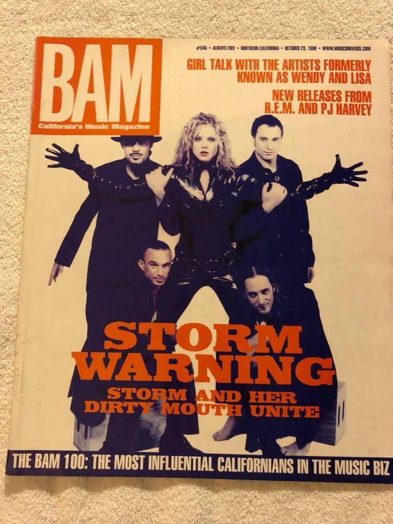 Bam Magazine #545 10/23/98 Storm Lisa & Wendy Bam 100 most influential ...
