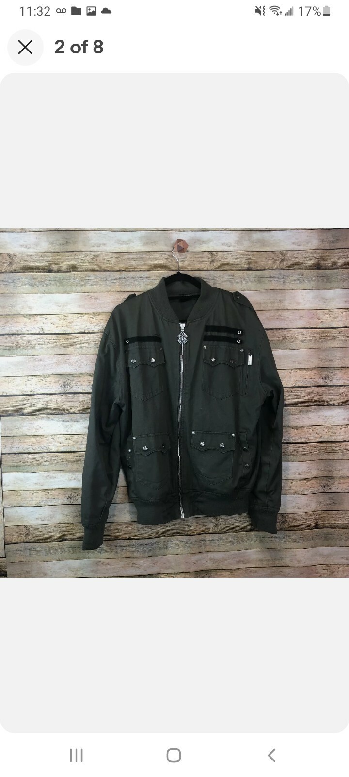 Blac Label Bomber Jacket Army Green Men Size XXL Wing… - Gem