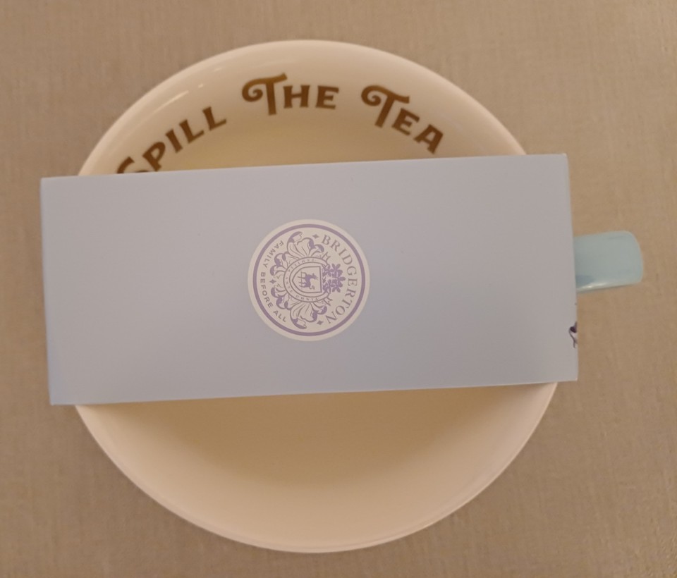 Bridgerton Tea Cup & Saucer & Tea Bag Rest Limited Edition 2026 Asda | eBay