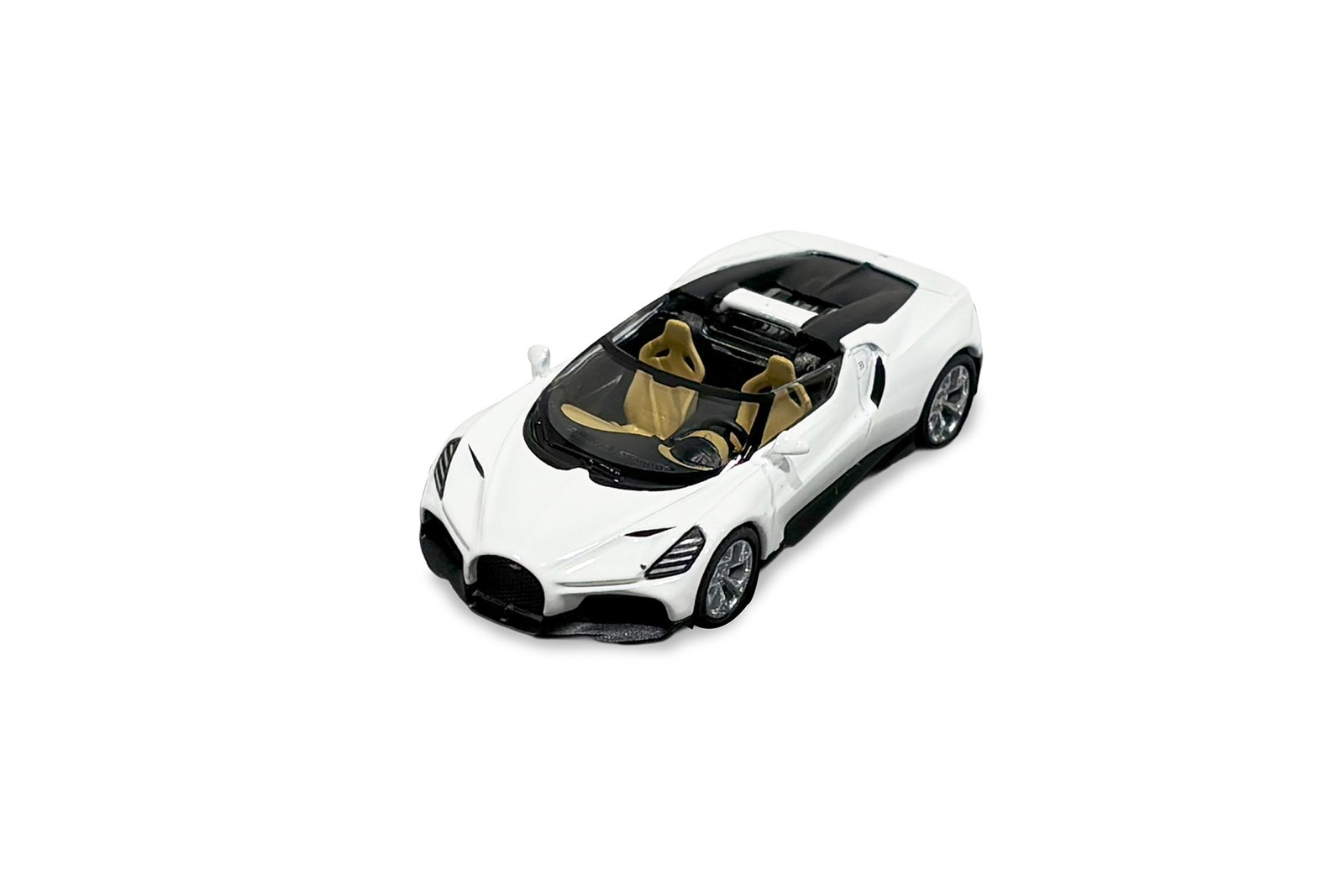 Bugatti Mistral, Blanc White - Kinsmart H23 - 1/64 Scale Diecast Model ...