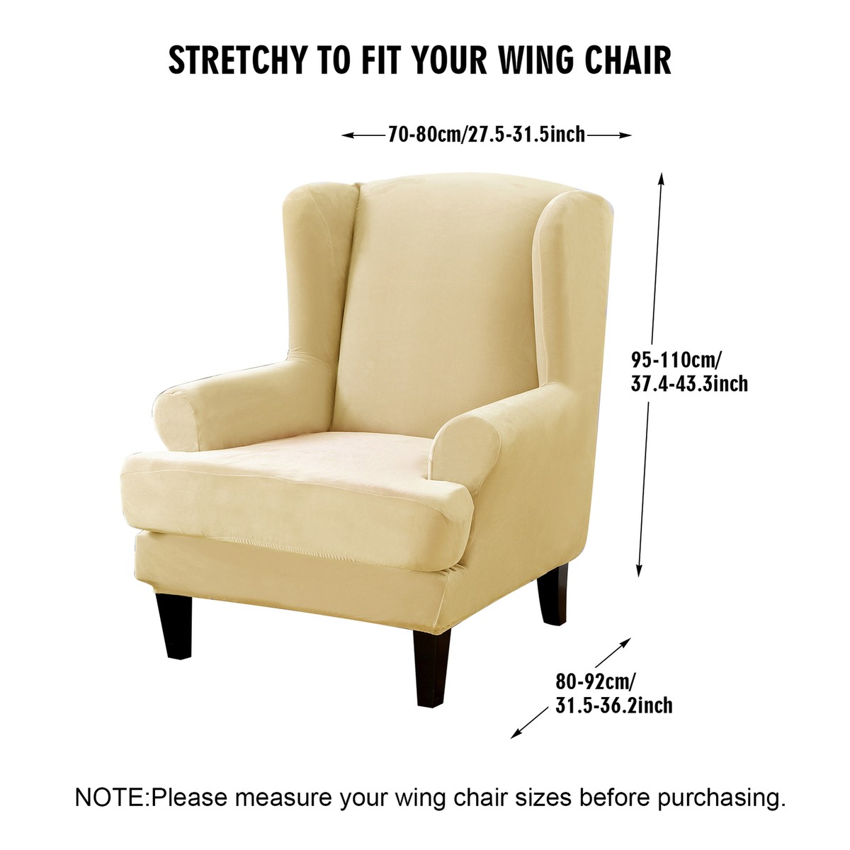Wingback Recliner Slipcovers Wholesale Stretch Wing Chair Slipcover