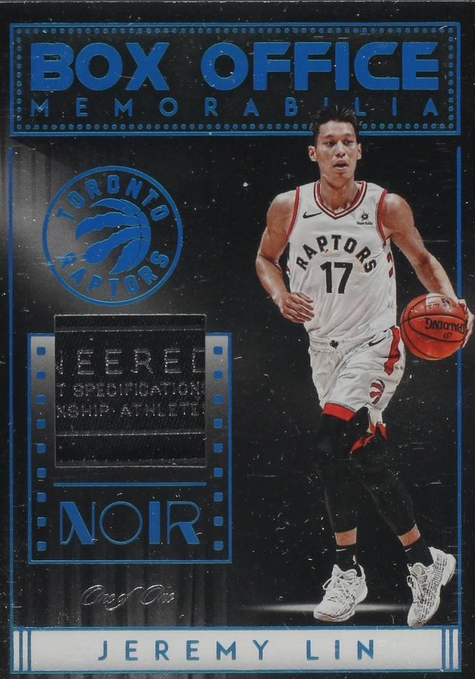 2018-19 Panini Noir - Box Office Memorabilia Jeremy Lin #BX-JLN Tags /1 ...
