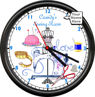 Personalized Sewing Machine Room Seamstress Tailor Vintage Decor Sign ...