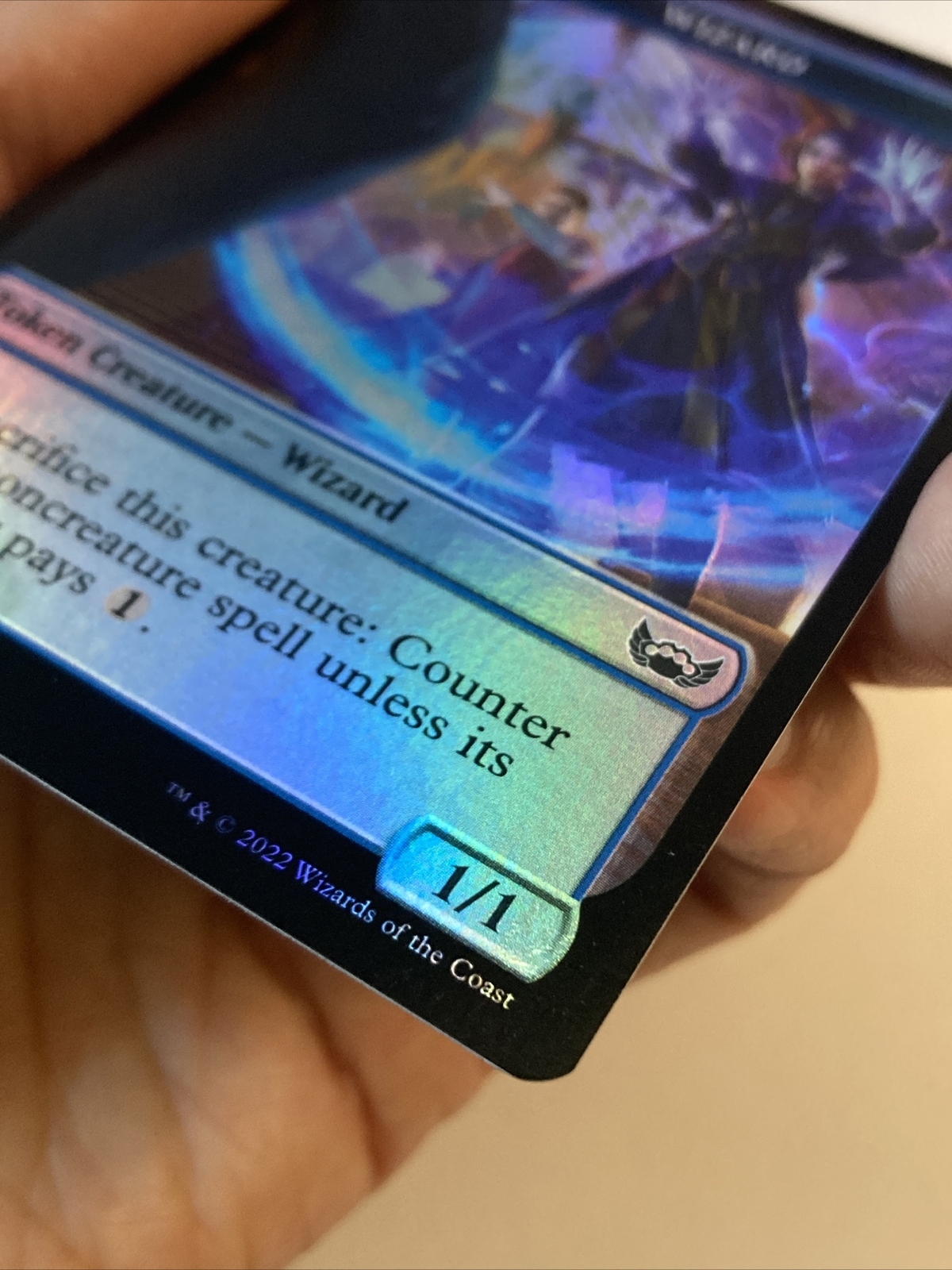 MTG Treasure Token (013) Wizard Token (005) *FOIL* Streets of New ...