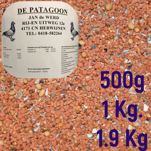 DE PATAGOON JAN DE WERD MULTI MIX PIGEONS BIRDS GRIT MINERALS VIATMINS ...