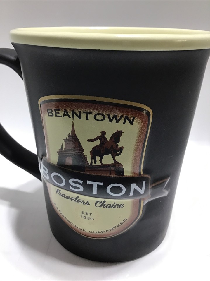 BOSTON COFFEE MUG. EMBOSSED BOSTON 3D MUG. BEANTOWN COFFEE Mug. B257 | eBay