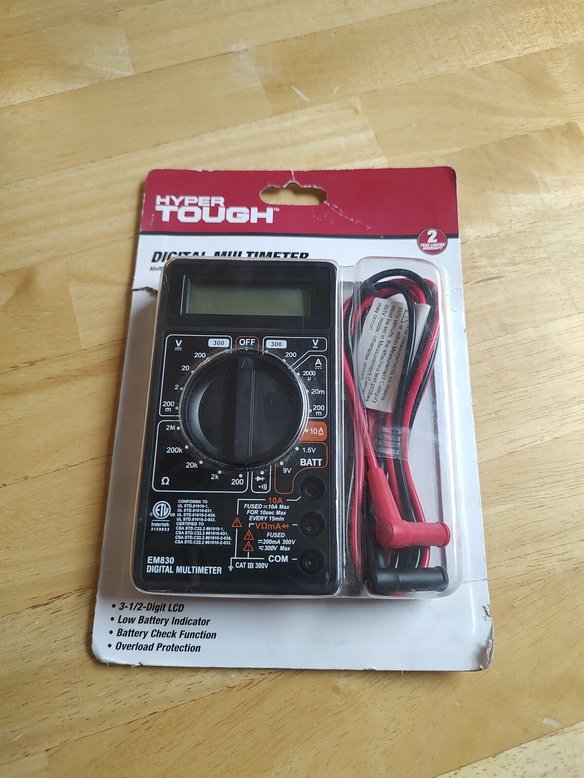 Hyper Tough DIGITAL MULTIMETER 3-1/2 Digit LCD BRAND NEW! | eBay