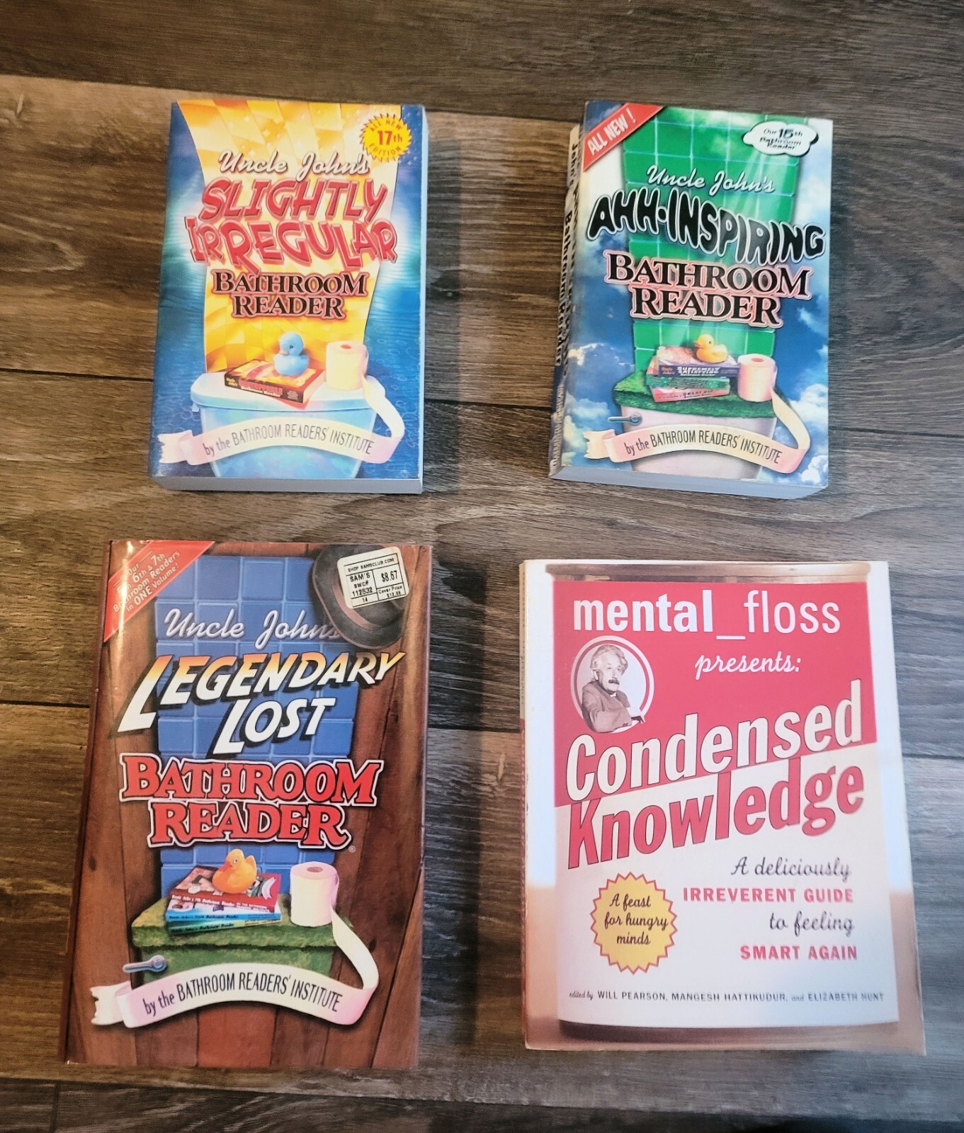 3 Uncle John's Bathroom Readers plus Mental Floss Condensed Knowledge ...