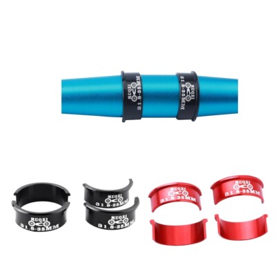 4Pcs 31.8mm to 35mm Bike Bicycle Handlebar Shim Stem Adapter Attachment ...