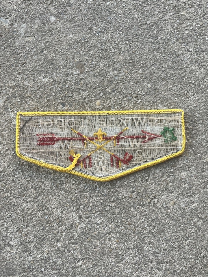 Cowikee Lodge 224 OA Flap Patch – Yellow Border turtle Boy Scout ...