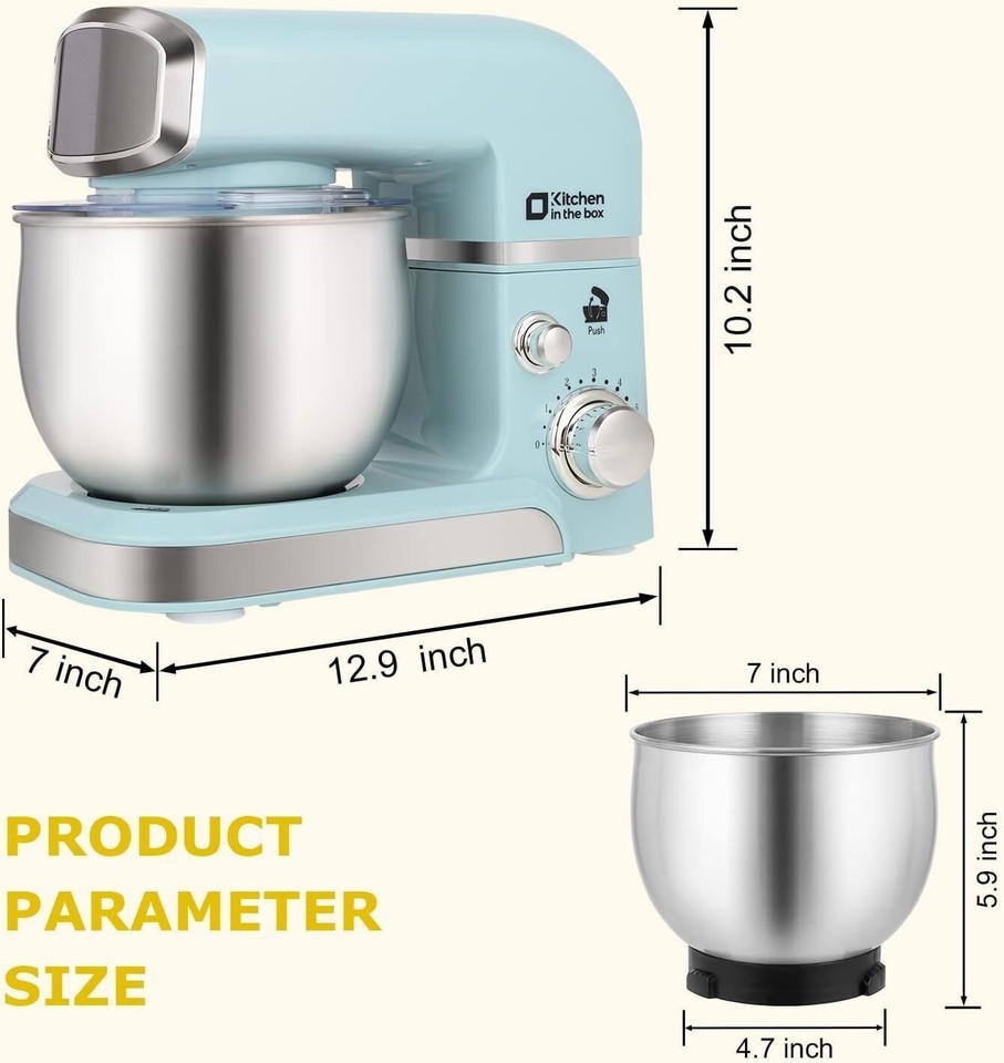 Stand Mixer 3.2Qt Small Electric Food Mixers 6 Speeds Portable ...