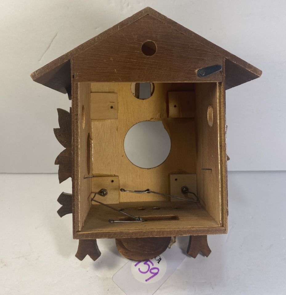 Vintage W Germany Black Forest Cuckoo Clock Case w/Bird & Nest Parts or ...