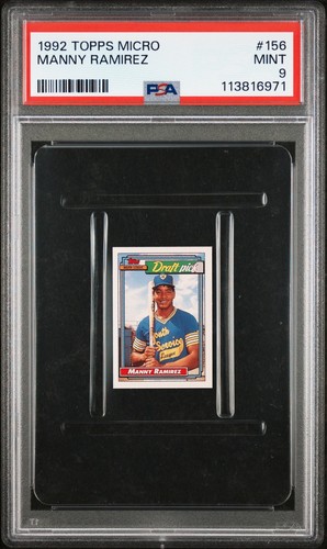 1992 TOPPS MICRO #156 MANNY RAMIREZ ROOKIE RC PSA 9 | eBay.de