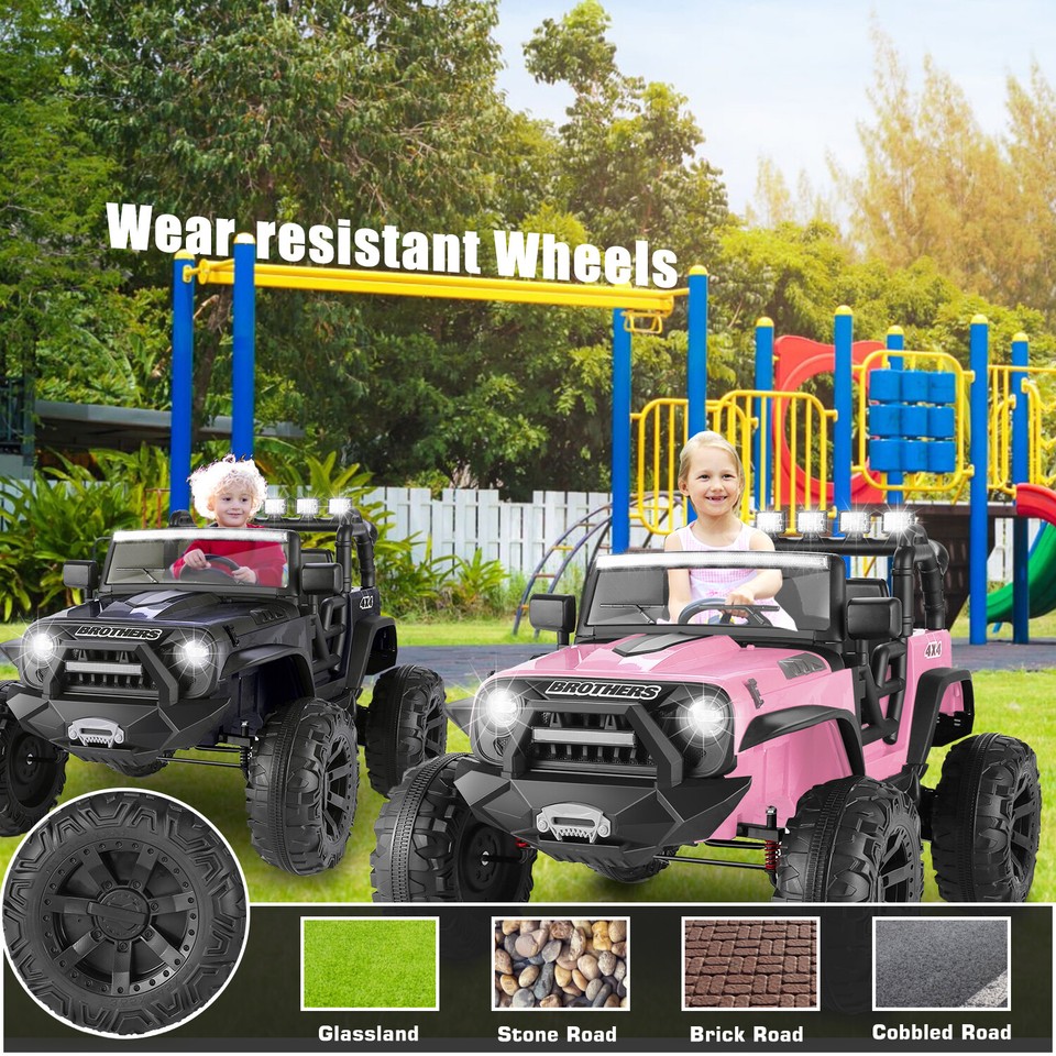 Electric Kids Ride On Car Power Wheels 24V Jeep Music Fashion w/Remote ...