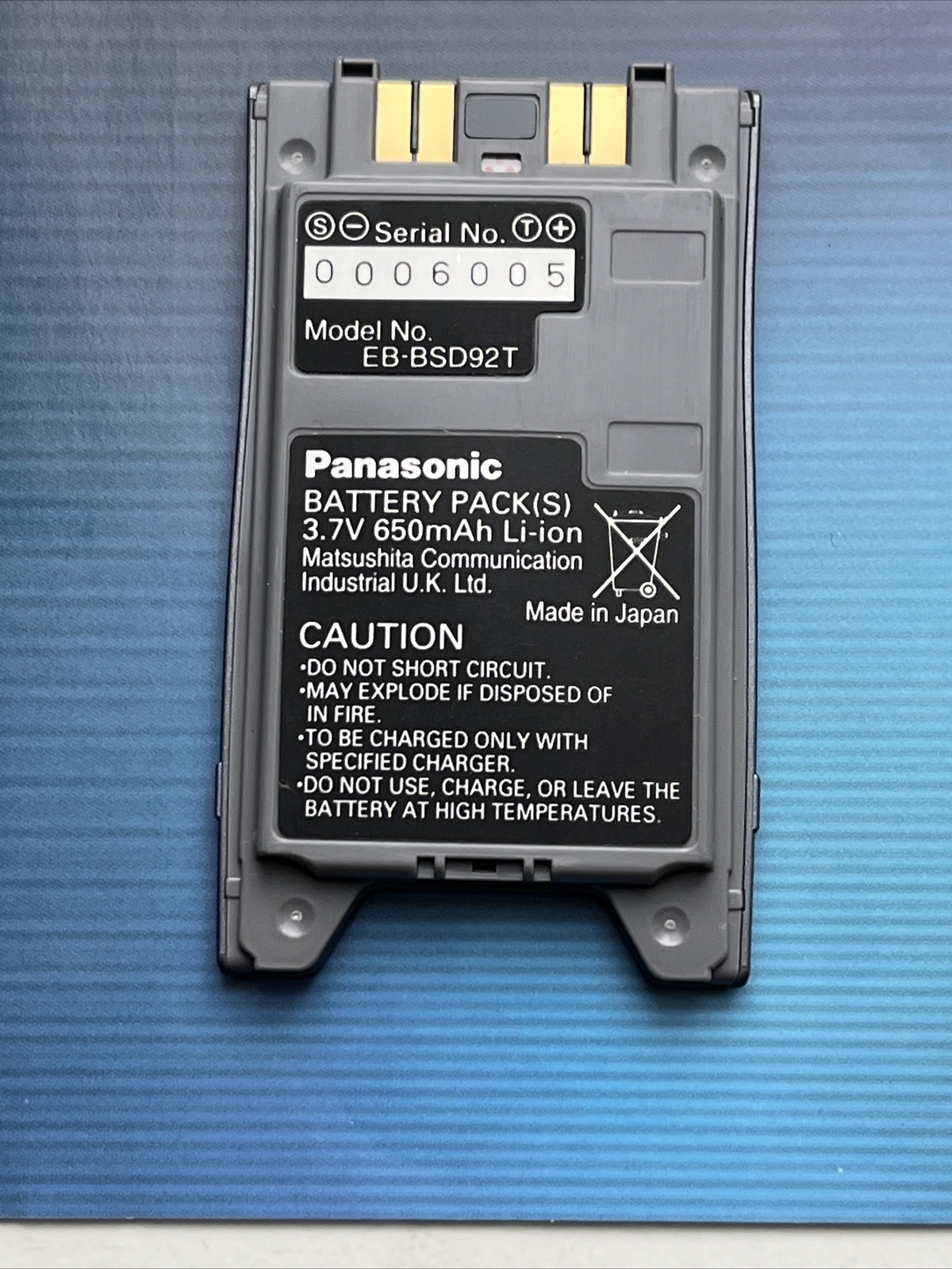 PANASONIC EB-BSD92T GD92 Original Battery Pack. 3 Colours- Choose Your ...