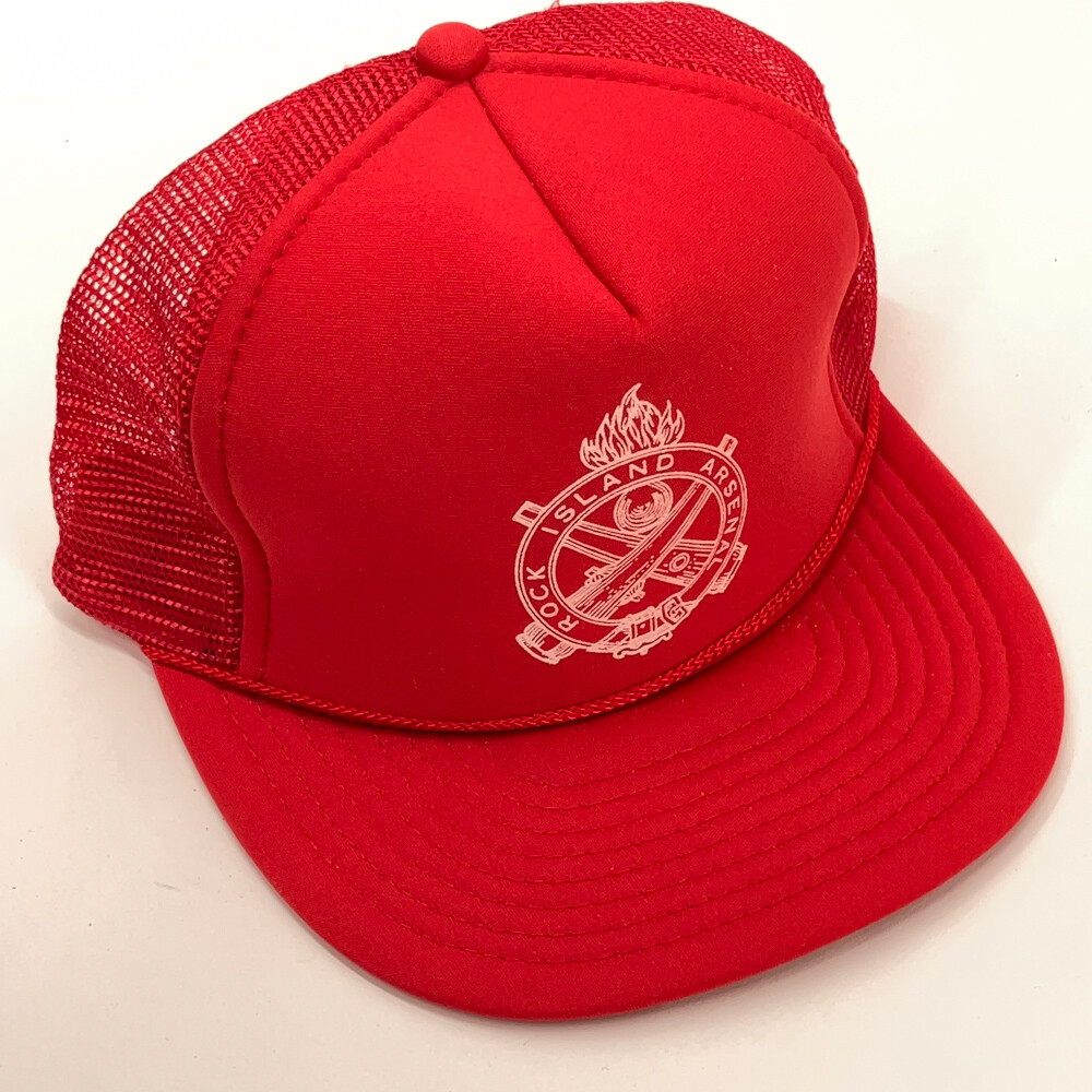 Rock Island Arsenal Hat Retro Red Foam Trucker Cap - Gem