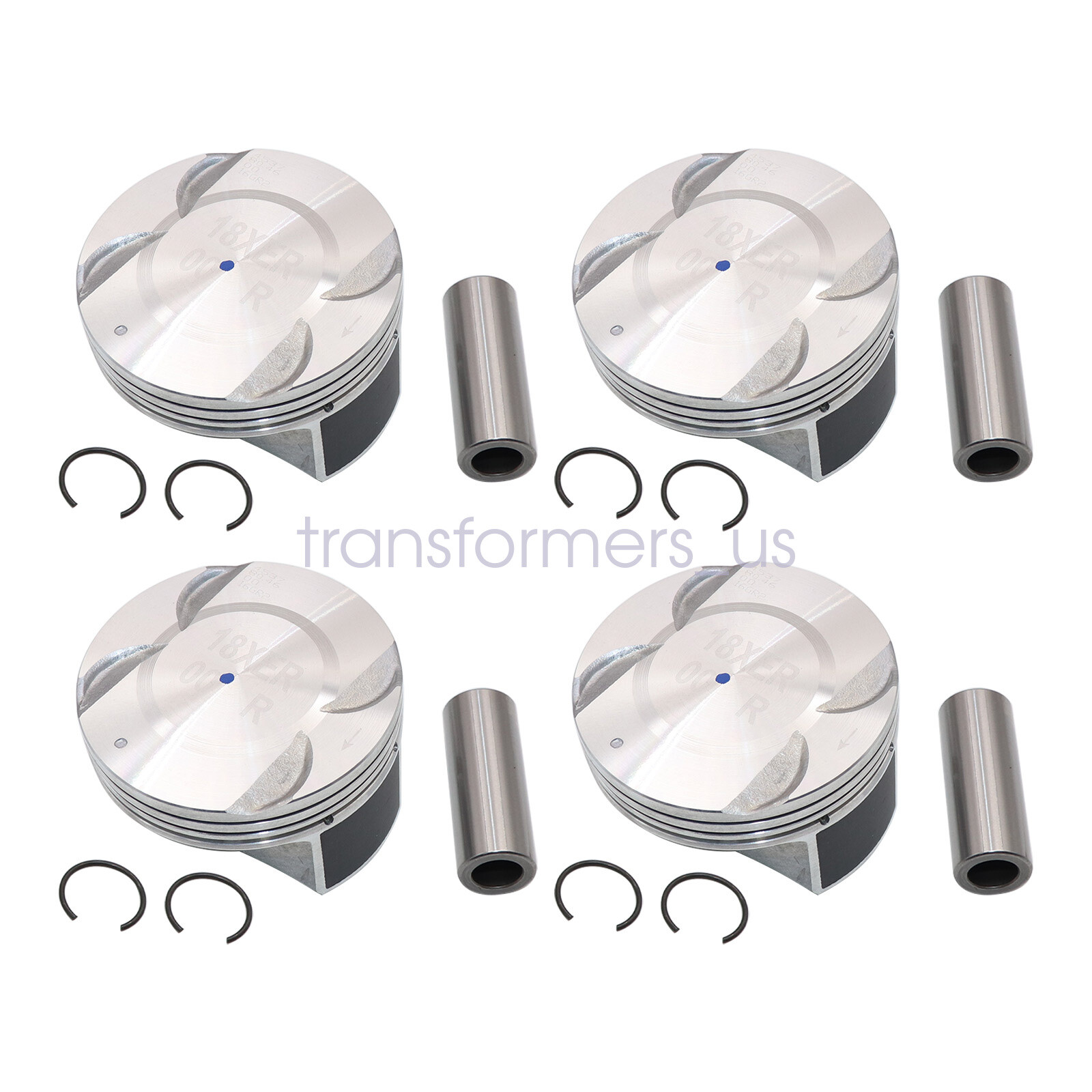 4PC Engine Piston & Pin & Snap Ring Kit For 11-18 Chevy Sonic Cruze ...