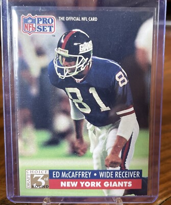 1991 Pro Set Ed Mccaffrey 812 Rookie Card RC Pre-Owned | eBay