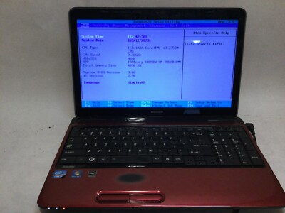 Toshiba Satellite L750 15.6” / Intel Core i3-2350M @ 2.30GHz /(MISSING ...