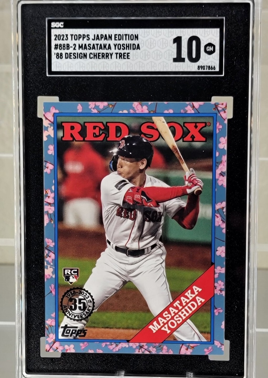 2023 Topps Masataka Yoshida 1988 Cherry Blossom SP Rookie #88B-2 Red Sox SGC 10 | eBay
